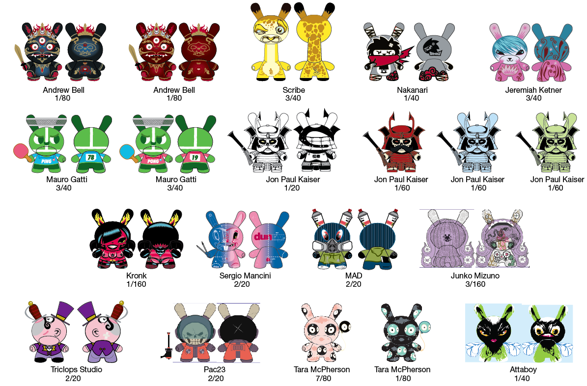 Dunny Series 12 Design Sheet | Clutter Magazine