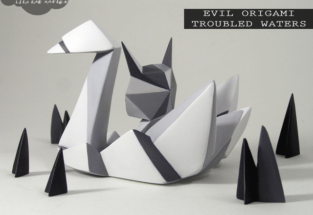Lisa Rae Hansen's Evil Origami Custom | Clutter Magazine
