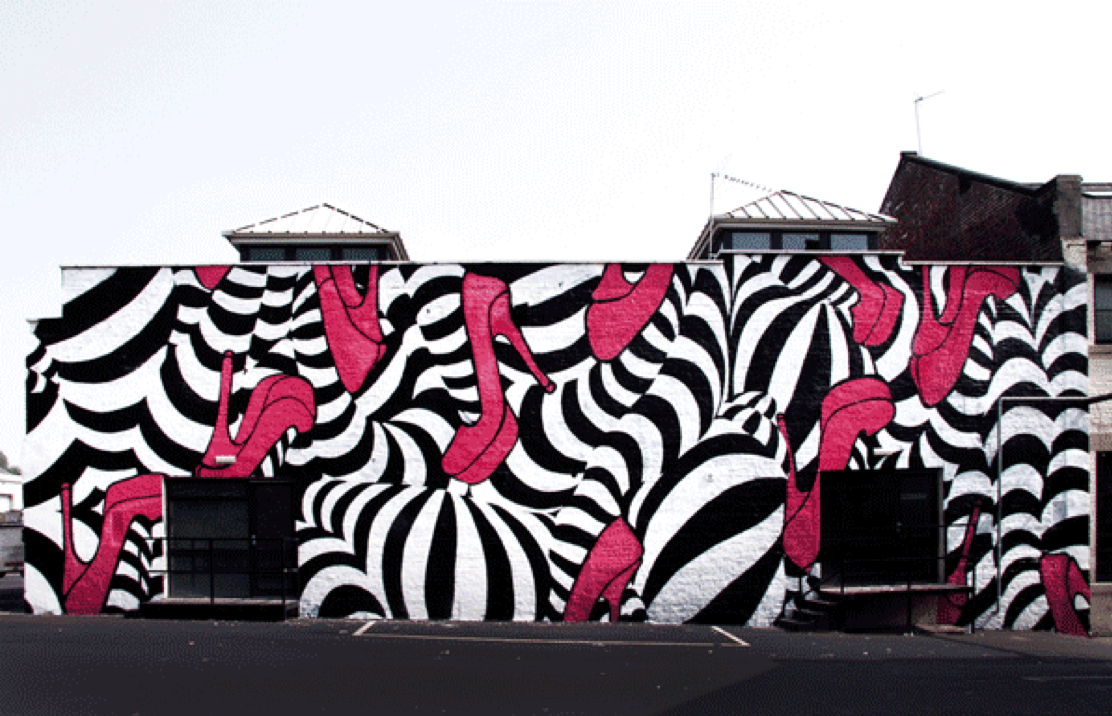 INSAs awesome animated murals - GIF-ITI | Clutter Magazine
