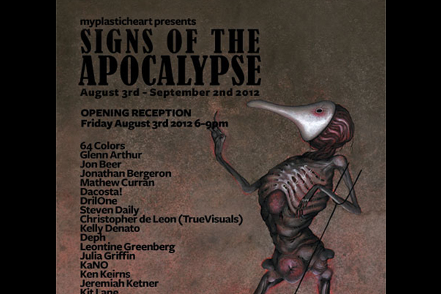 MPH presents: Signs of the Apocalypse group show 08.03.12 | Clutter ...