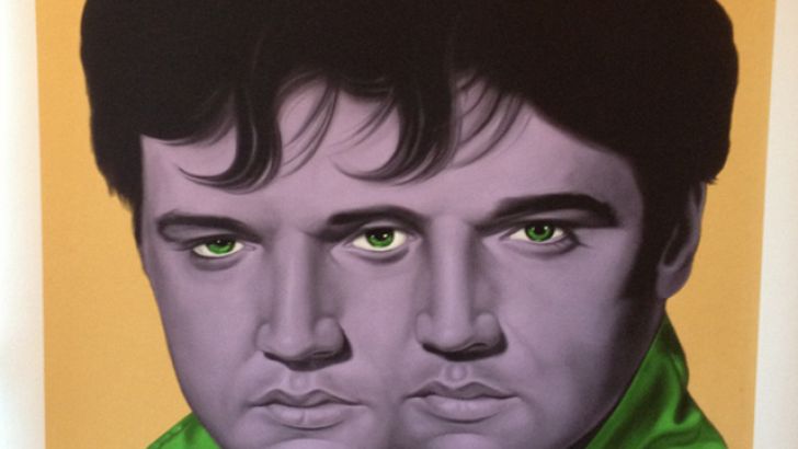 Green Eyed Purple Elvis Print | Clutter Magazine