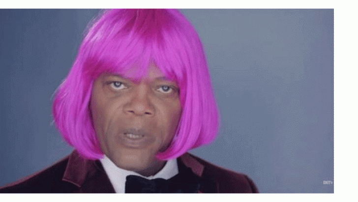 Samuel L Jackson Pink Wig