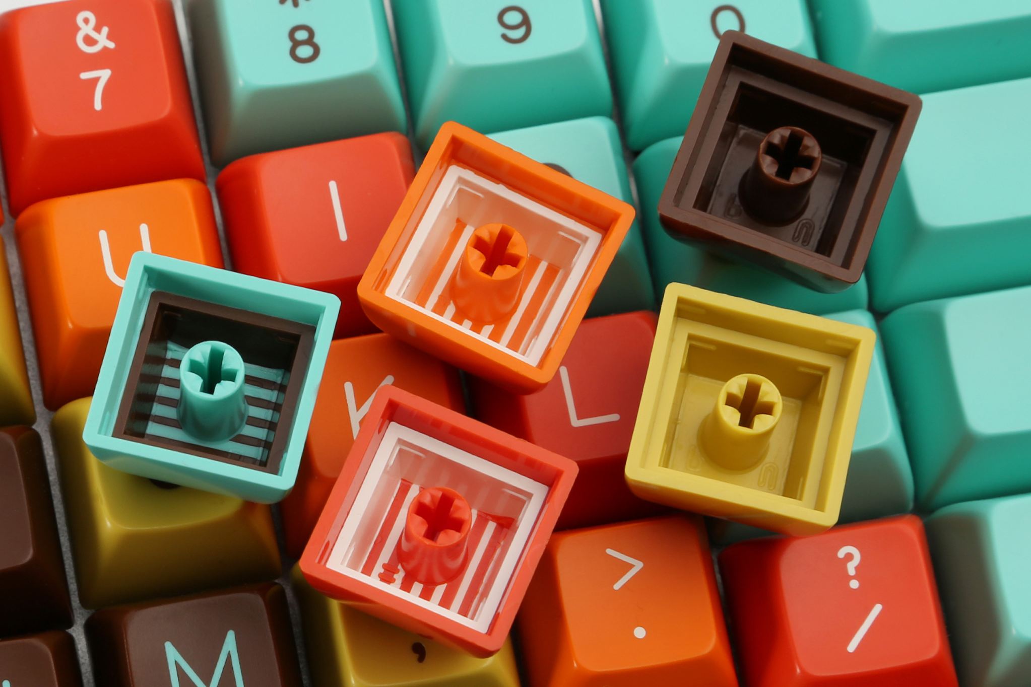 1970s Color Scheme Keyboard Buttons by Massdrop | Clutter Magazine