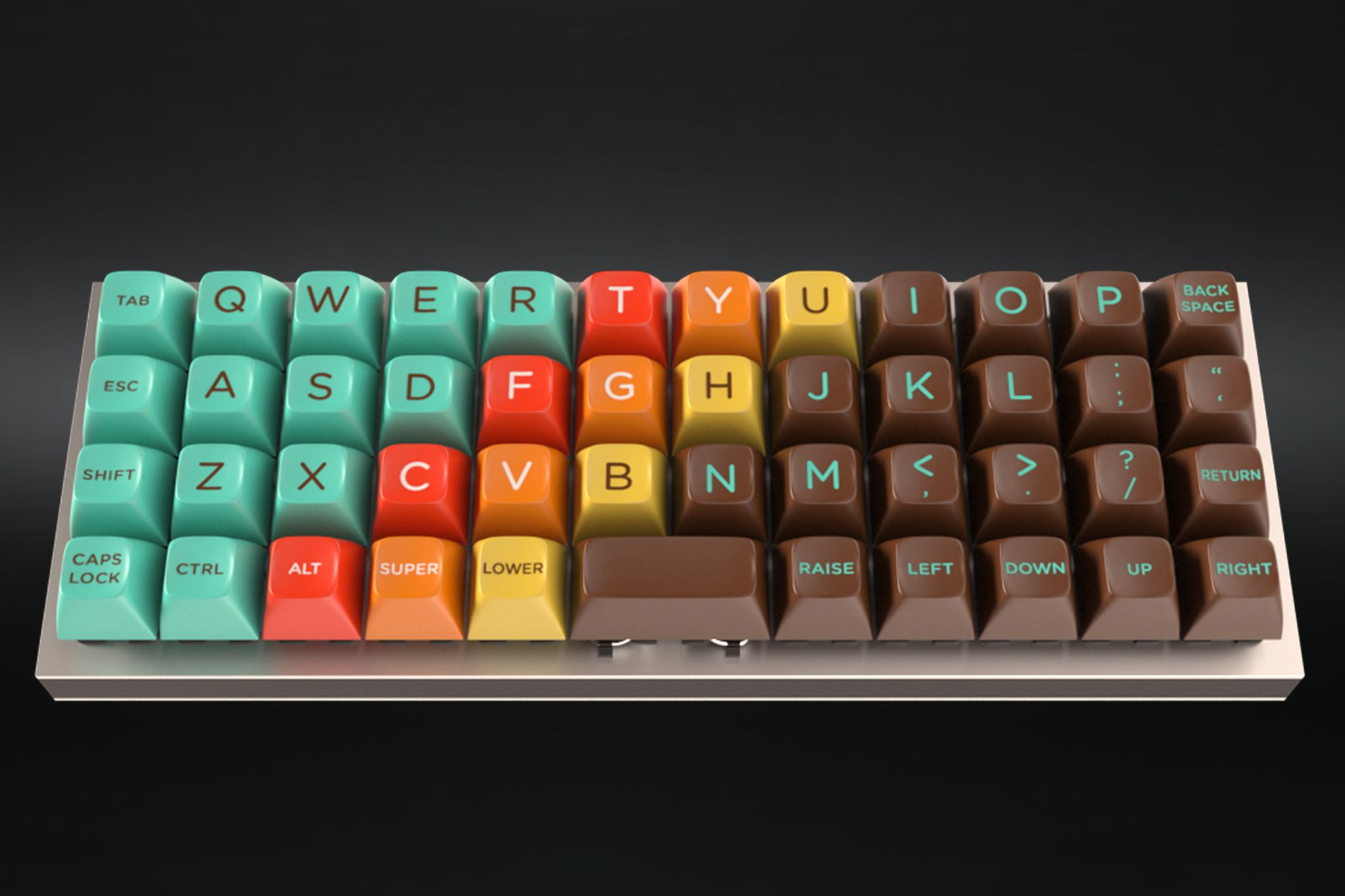 1970s Color Scheme Keyboard Buttons by Massdrop | Clutter Magazine